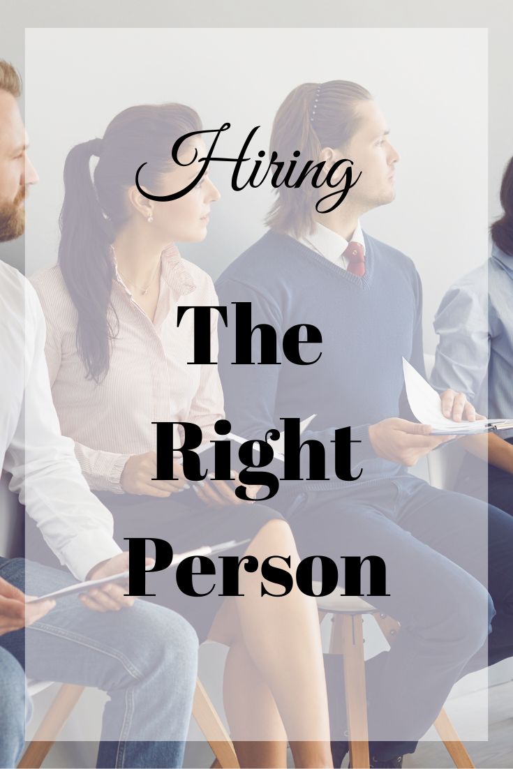 Hiring the Right Person - Time and Pence